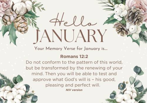 Here’s your memory verse for Jan. 2024 – Southside Baptist Church