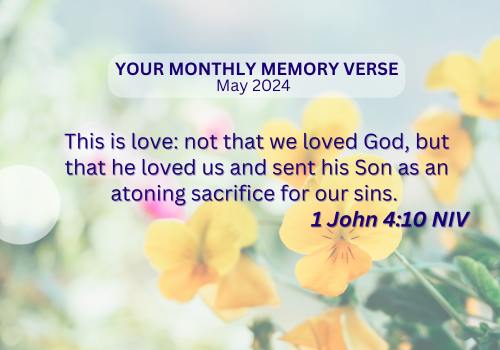 Here’s your memory verse for May 2024 – Southside Baptist Church