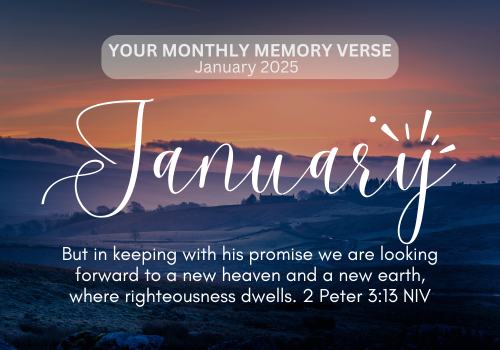 Here’s your memory verse for January 2025 – Southside Baptist Church